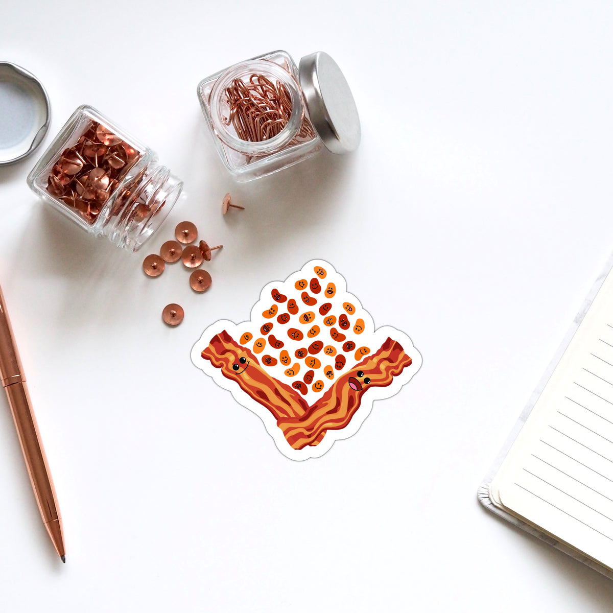 Bacon and Baked Beans Vinyl Sticker – Stick With It Sticker Co